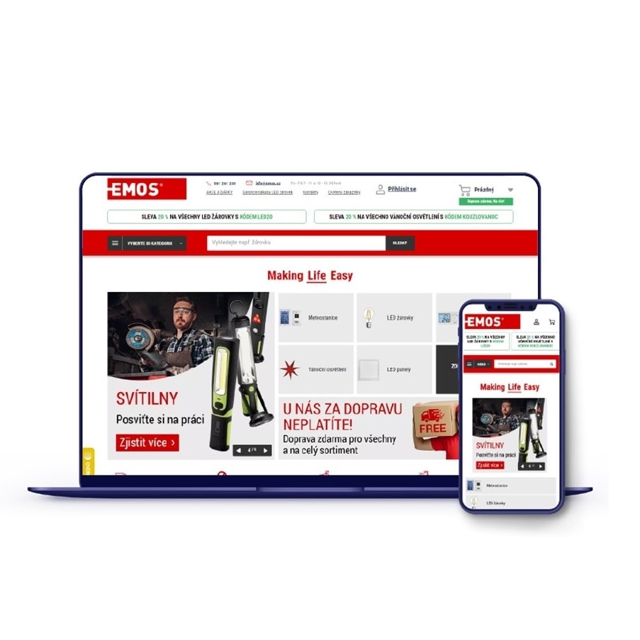 Případová studie EMOS: B2B a B2C platformy šité na míru elektro ...